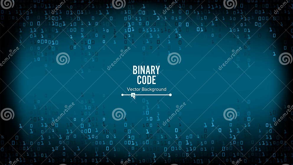 Binary Code Background Vector Algorithm Binary Data Code Decryption 