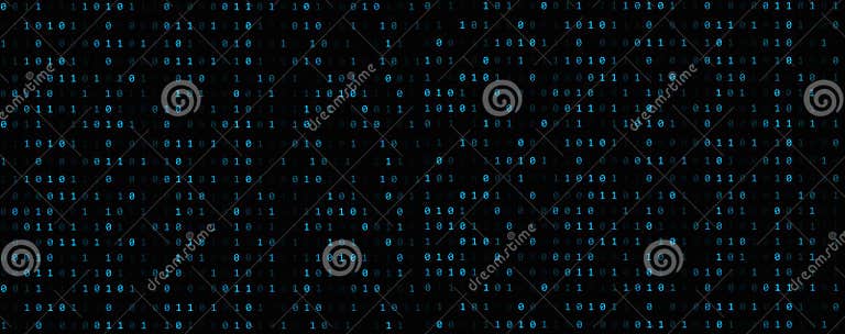 Binary Code Backgrounds, a Sequence of Zero and One, Blue Numbers, on a ...
