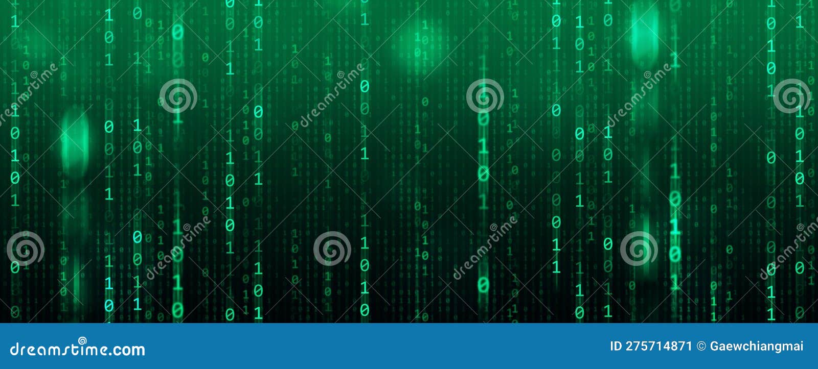 Binary Code Backgrounds, a Sequence of Zero and One Number on a Green Background. Numbers of the ...