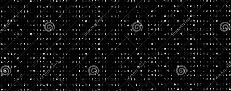 Binary Code Backgrounds, a Sequence of Zero and One, White Numbers, on ...