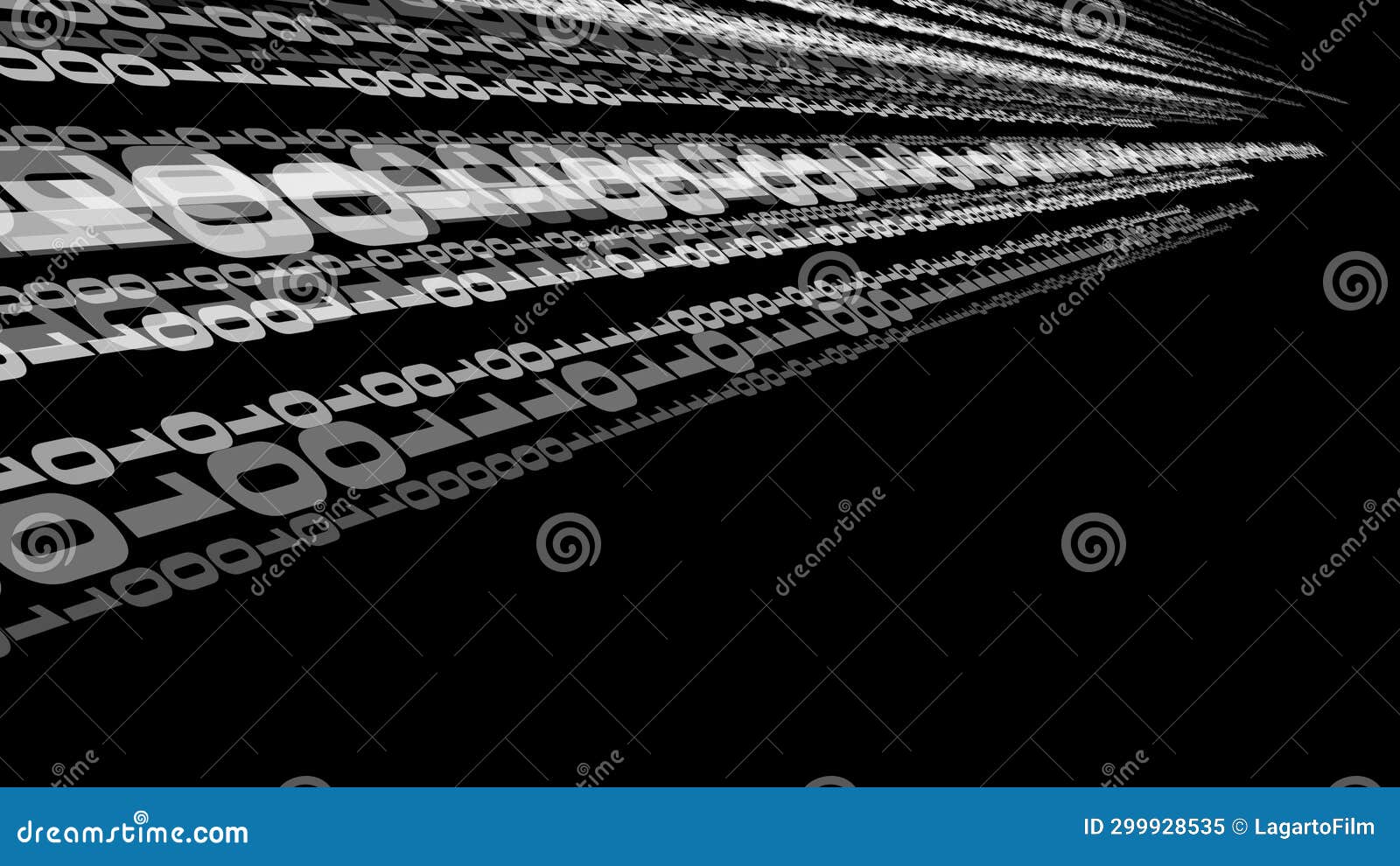 Binary Code on Black Background Cyber Attack of Computer Code, Binary Numbers, Artificial ...