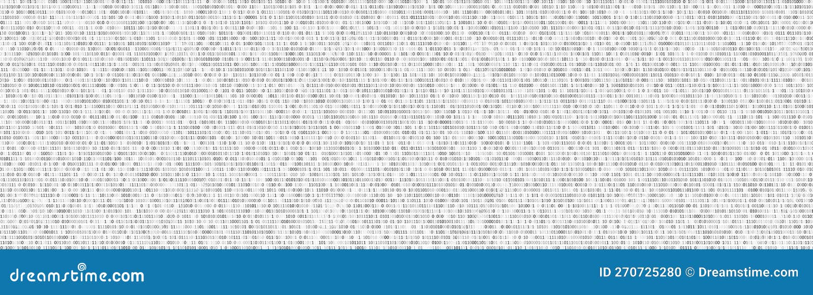 Binary Code Black And White Background With Two Binary Digits 0 And 1 Isolated On A White