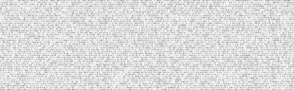 Binary Code Black and White Background with Two Binary Digits, 0 and 1 Isolated on a White ...