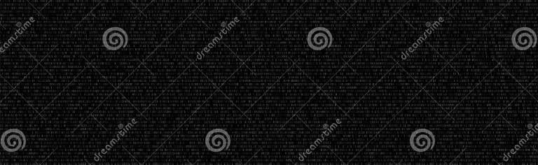 Binary Code Black And White Background With Two Binary Digits 0 And 1