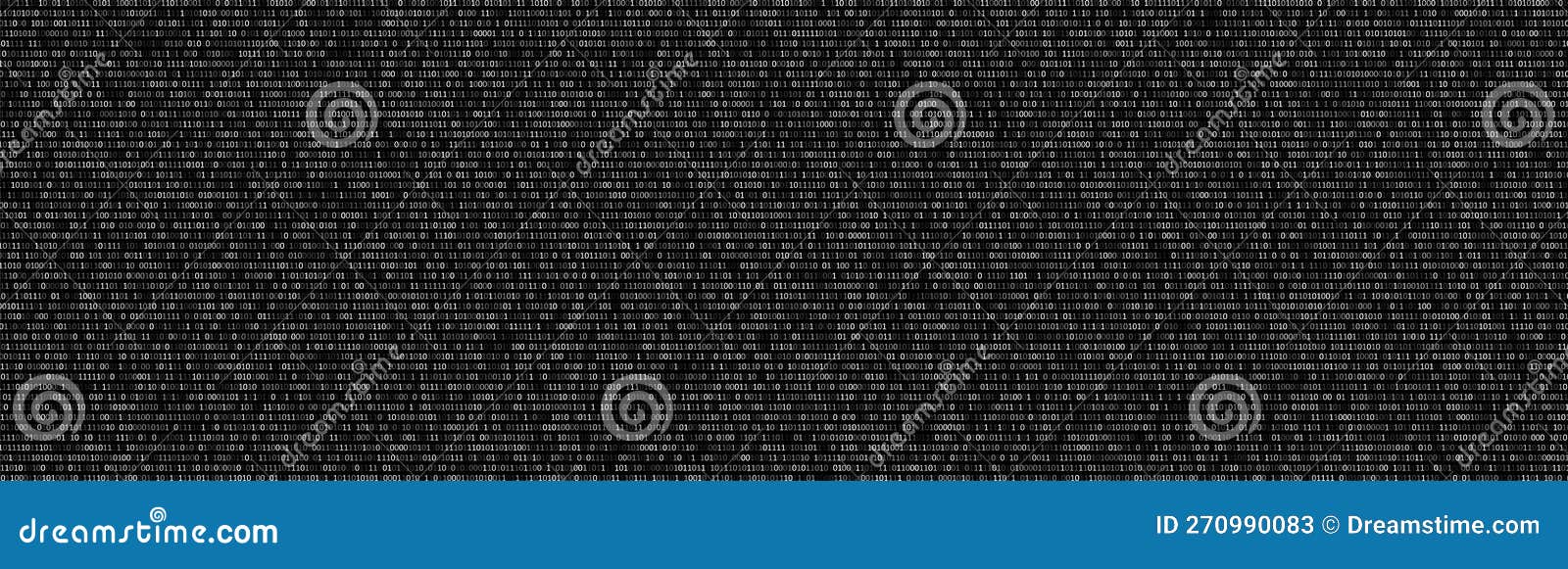 Binary Code Black And White Background With Two Binary Digits 0 And 1