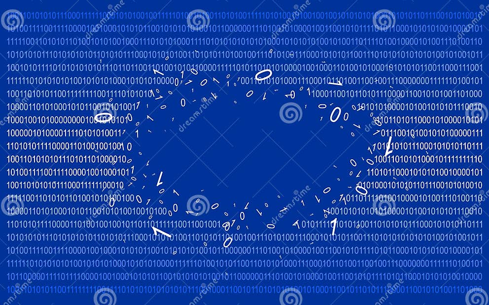Binary code on blue v1 stock vector. Illustration of background - 4494578