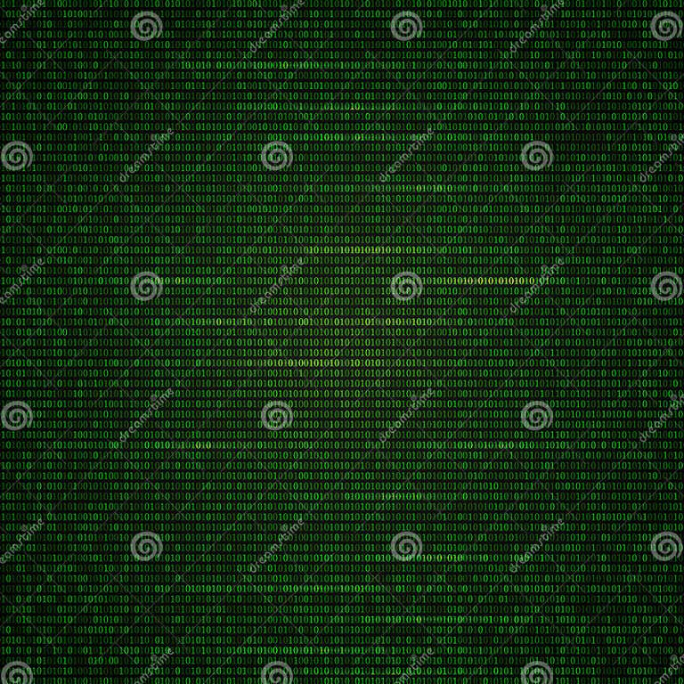 Binary Code Bright Green Background. Programming Code. Big Data Concept ...