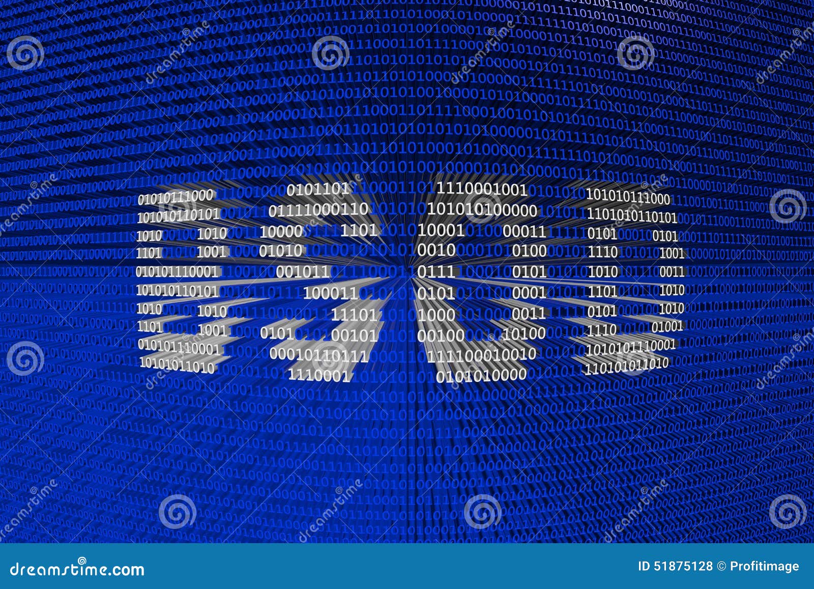 Binary code bsod stock illustration. Illustration of failure - 51875128