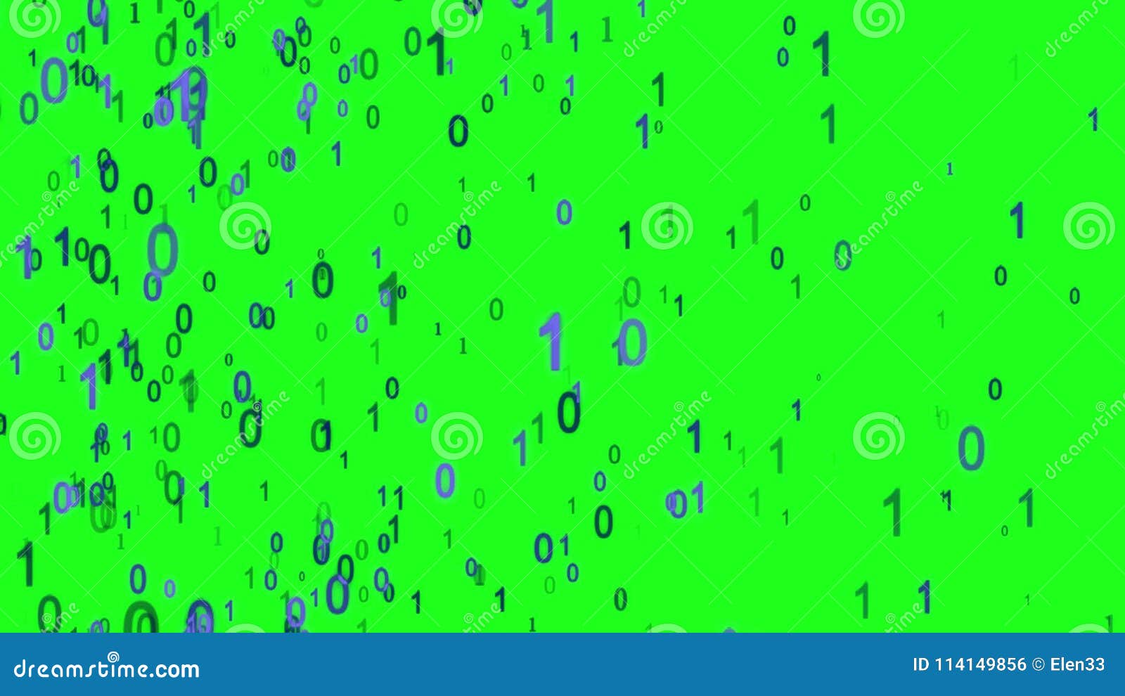 Binary Code on the Chroma Key Stock Footage - Video of cyberspace ...