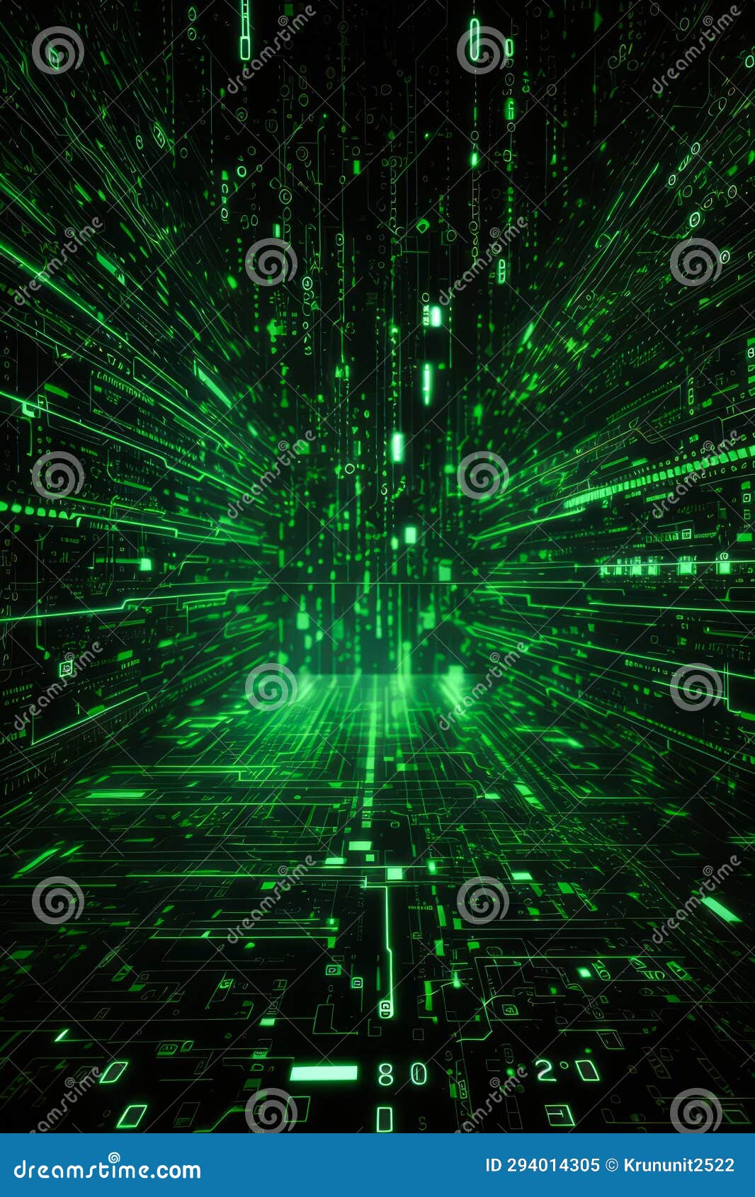 Binary Code Color in the Background Stock Illustration - Illustration ...