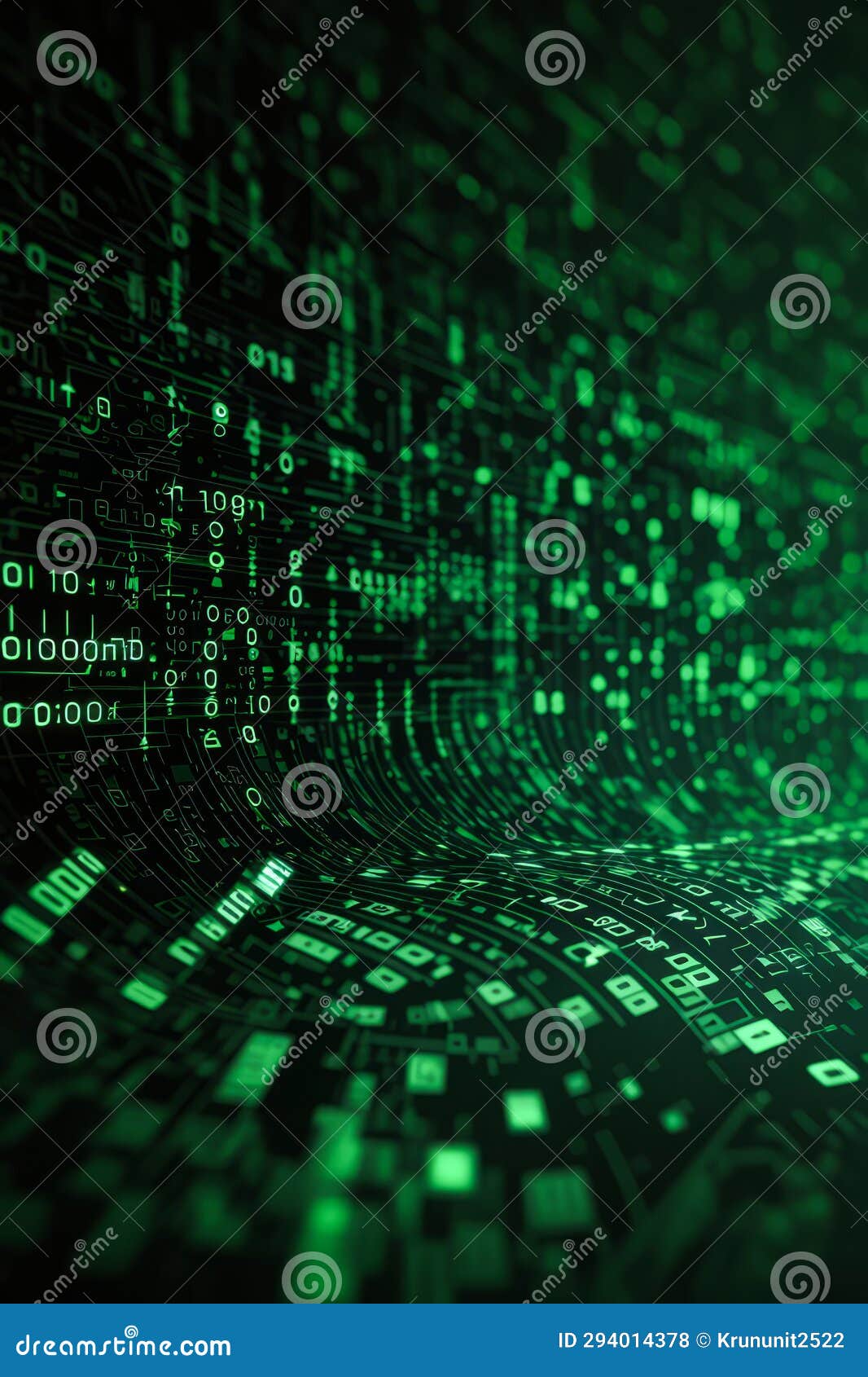 Binary Code Color in the Background Stock Illustration - Illustration ...