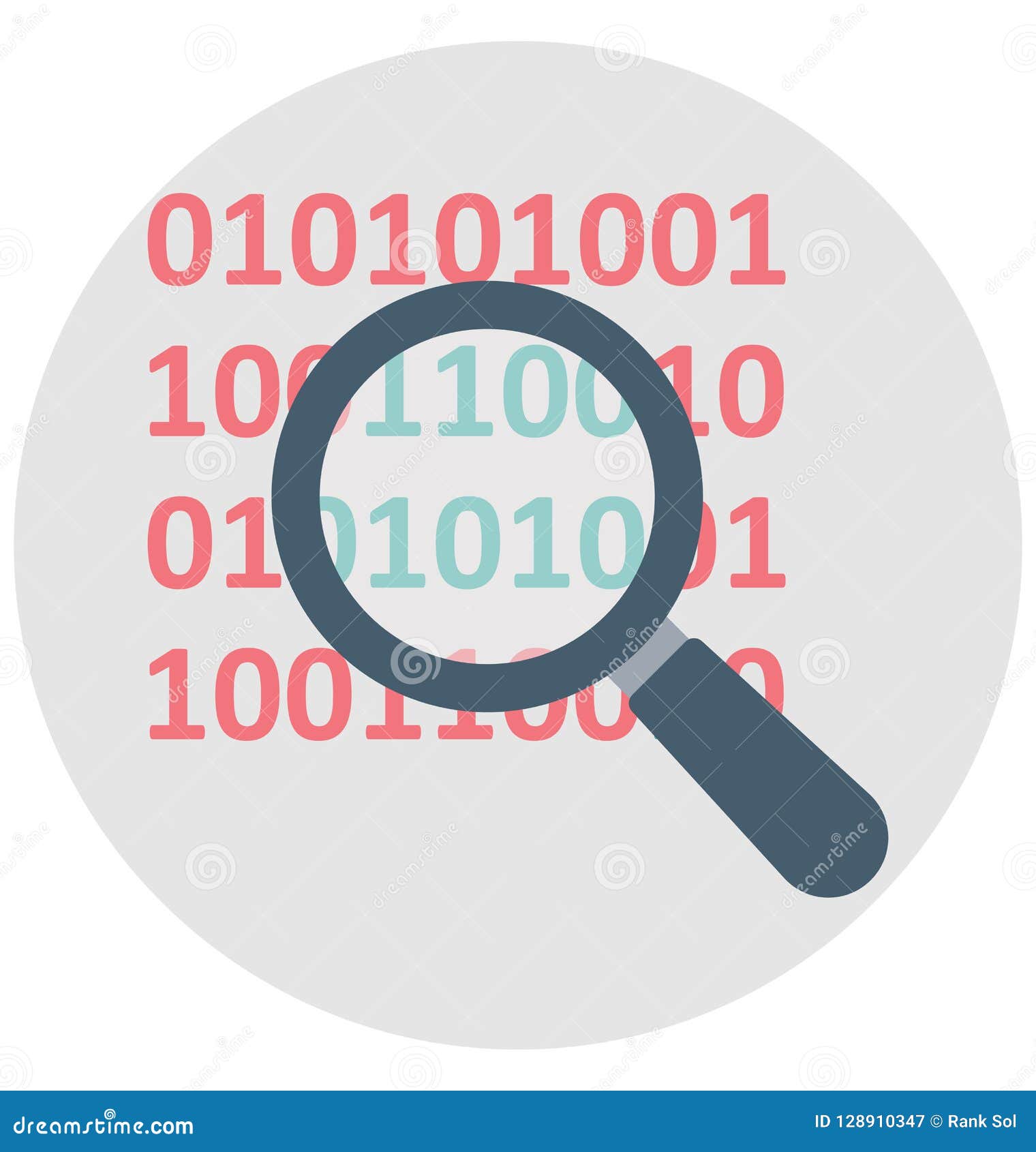 Binary Code Color Isolated Vector Icon that Easily Can Be Modified and ... Binary Code Color Isolated Vector Icon that Easily Can Be Modified and ...
