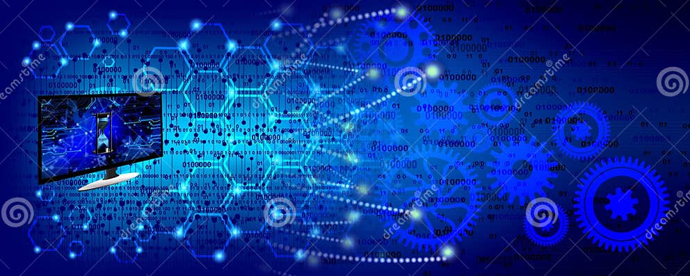 Binary Code Computer Background, Artificial Intelligence Digital Eye Abstract Technology ...