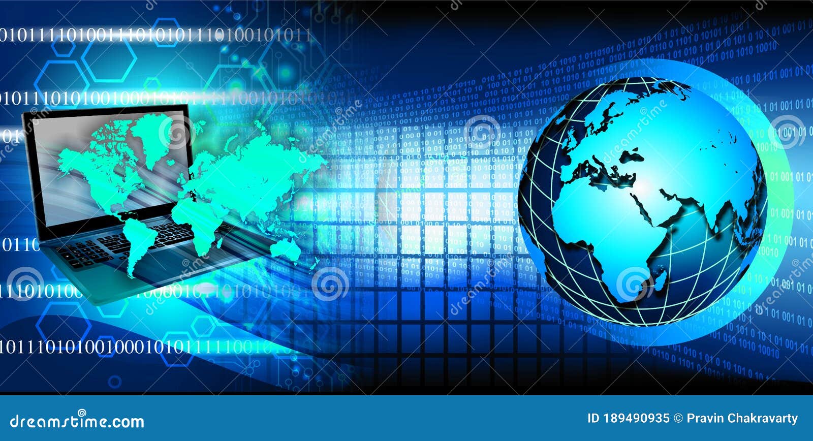 Binary Code Computer Global Background, Abstract Technology Background ...