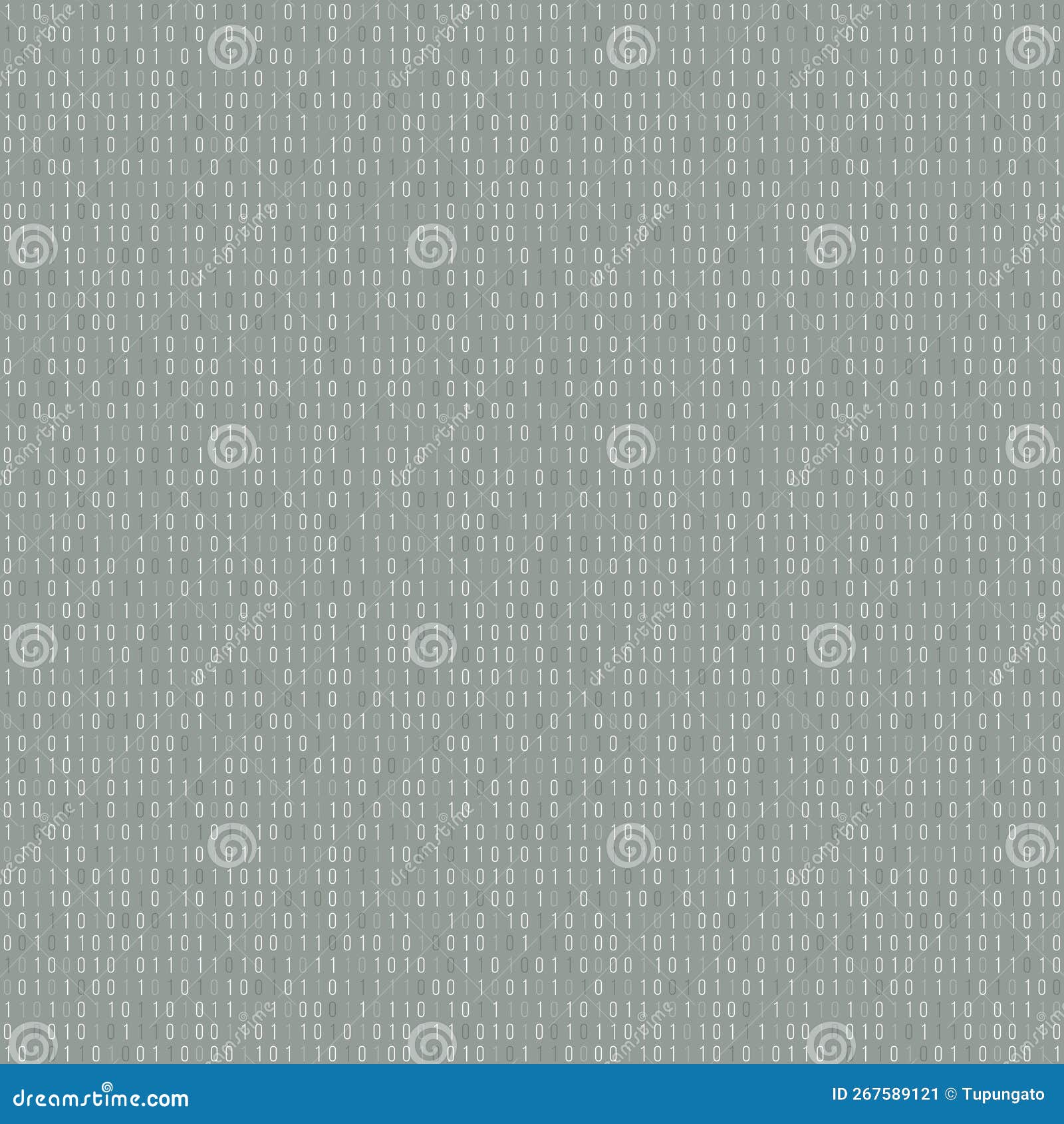 Binary Code Computer Grey Background Stock Vector Illustration Of Graphics Coding 267589121