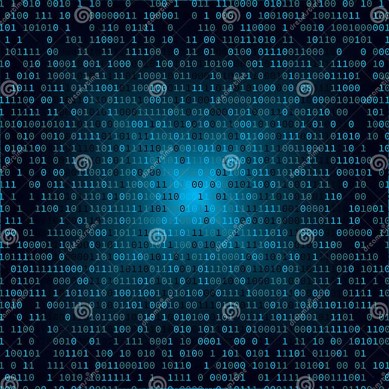 Binary Code. Internet Security Concept. Stock Vector - Illustration of ...