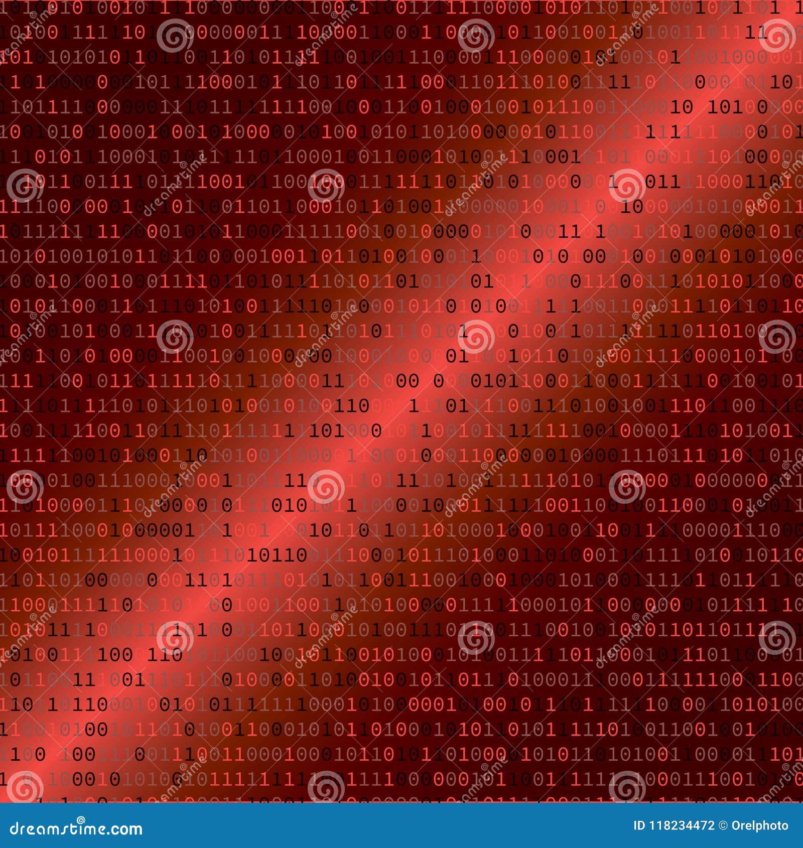 Binary Code. Internet Security Concept. Stock Vector - Illustration of ...