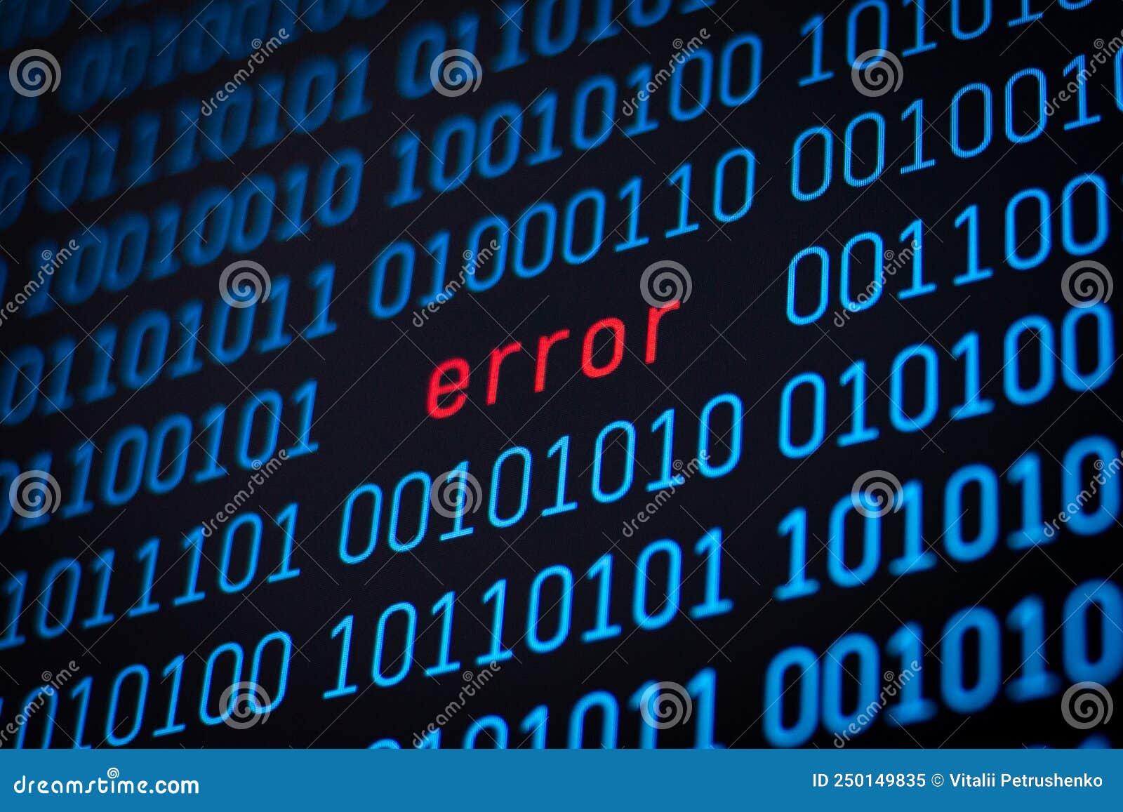 Concept of Data Error, Incorrect Information Stock Image - Image of ...