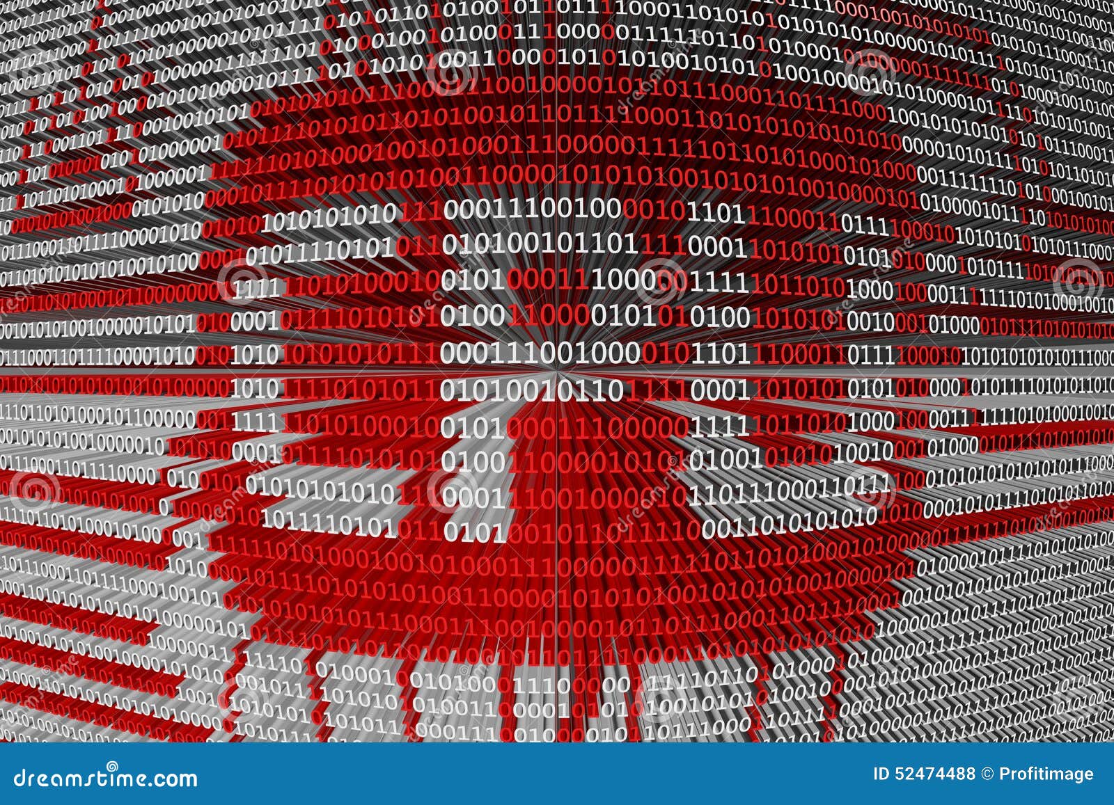 Binary Code The Cpu Stock Illustration Illustration Of Back 52474488
