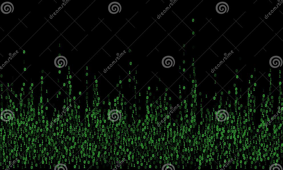 Binary Code Cyber Monday Sale Background. Stock Vector - Illustration ...
