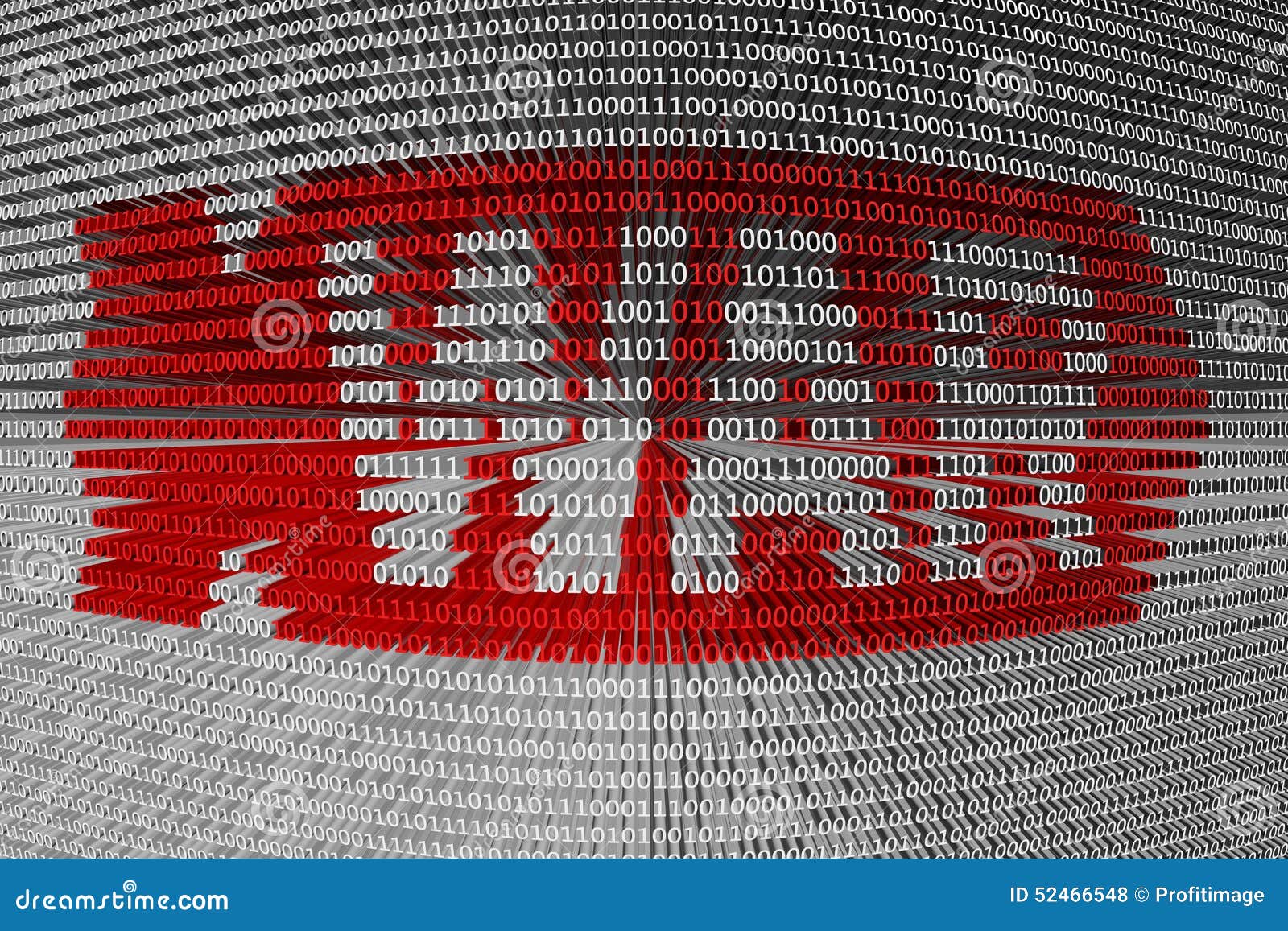 Binary code cyber war stock illustration. Illustration of computer - 52466548