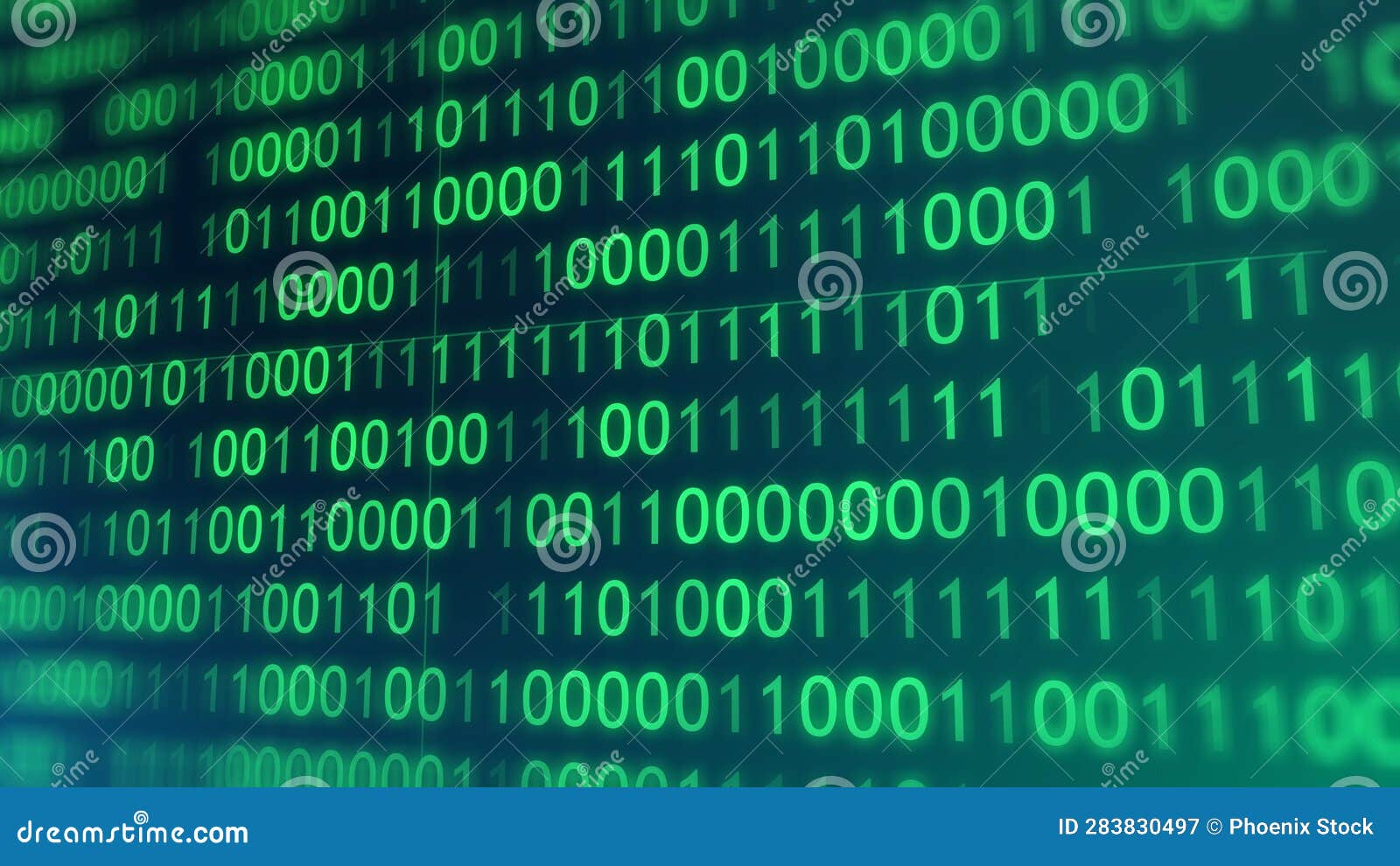 BINARY CODE 3D BG with CAMERA MOVEMENT. ABSTRACT BINARY 0 and 1 Stock ...