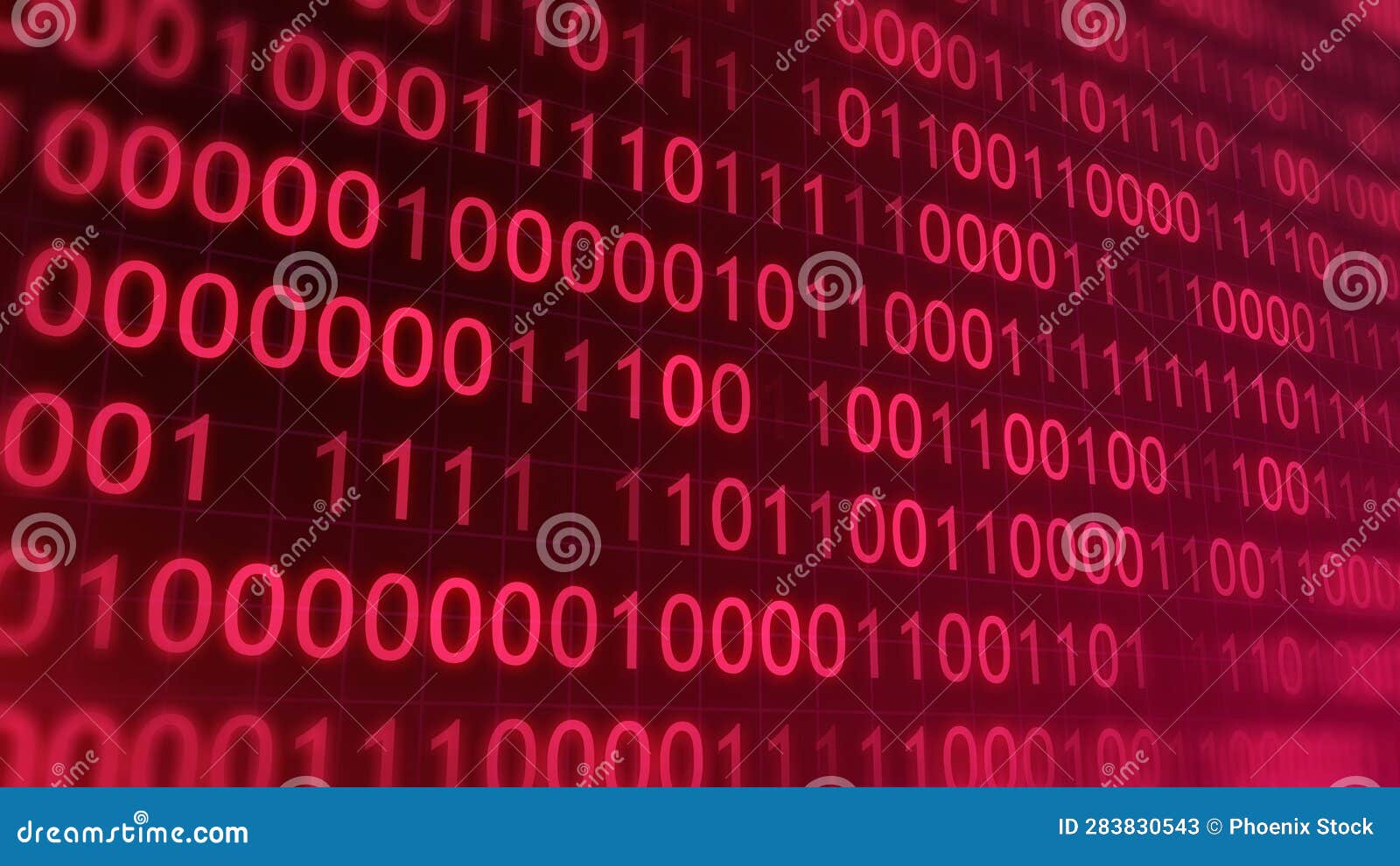 BINARY CODE 3D BG with CAMERA MOVEMENT. ABSTRACT BINARY 0 and 1 Stock Illustration ...