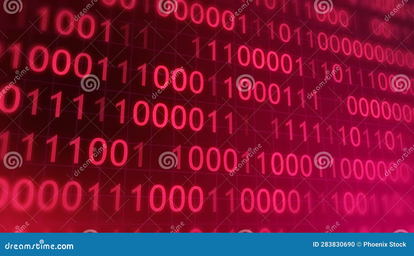 BINARY CODE 3D BG with CAMERA MOVEMENT. ABSTRACT BINARY 0 and 1 Stock Illustration ...