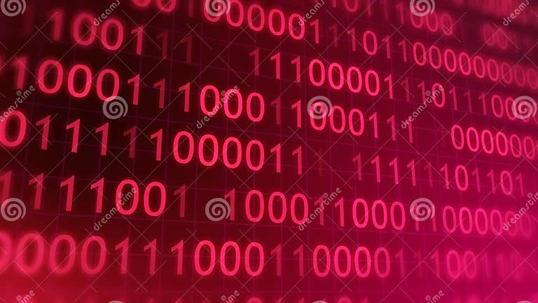 BINARY CODE 3D BG with CAMERA MOVEMENT. ABSTRACT BINARY 0 and 1 Stock ...