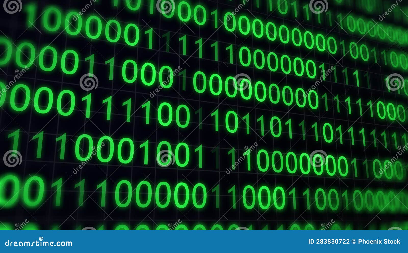 BINARY CODE 3D BG with CAMERA MOVEMENT. Stock Illustration - Illustration of effect, binary ...
