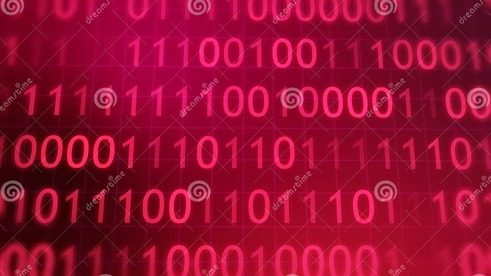 BINARY CODE 3D BG with CAMERA MOVEMENT. Stock Illustration - Illustration of circuit, download ...