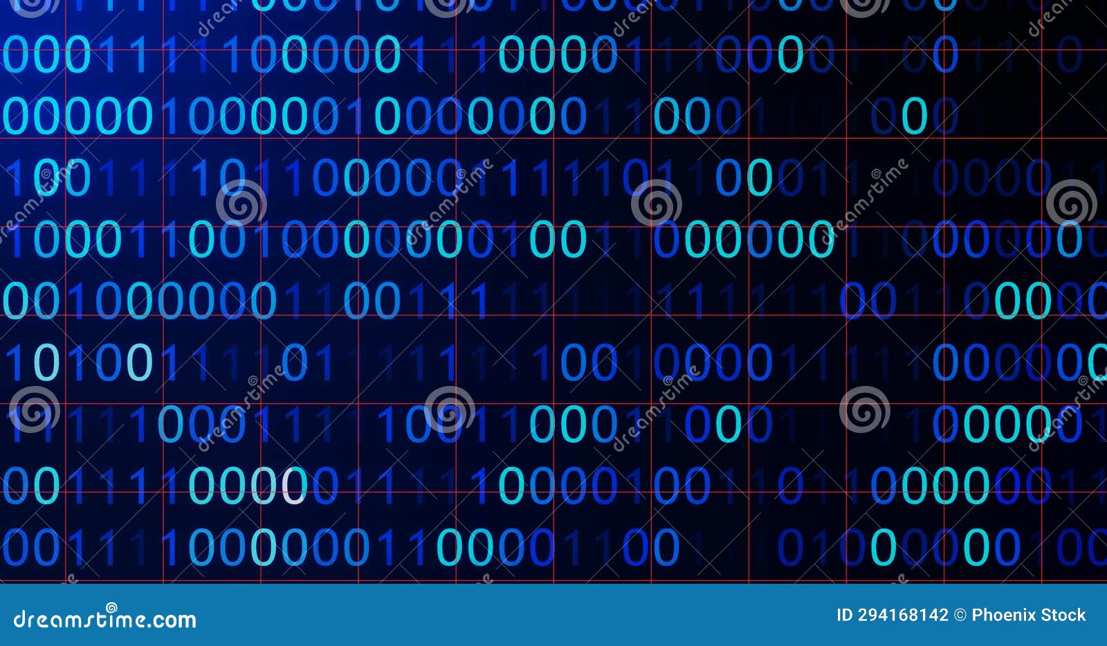 BINARY CODE 3D BG with CAMERA MOVEMENT. Stock Photo - Image of ...