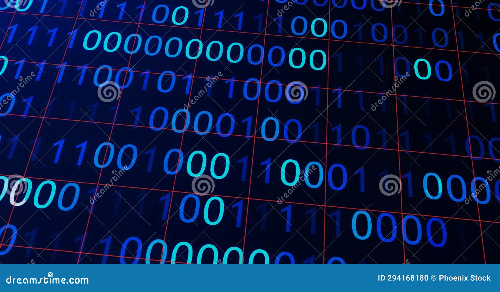 BINARY CODE 3D BG with CAMERA MOVEMENT. Stock Illustration - Illustration of binary, connect ...