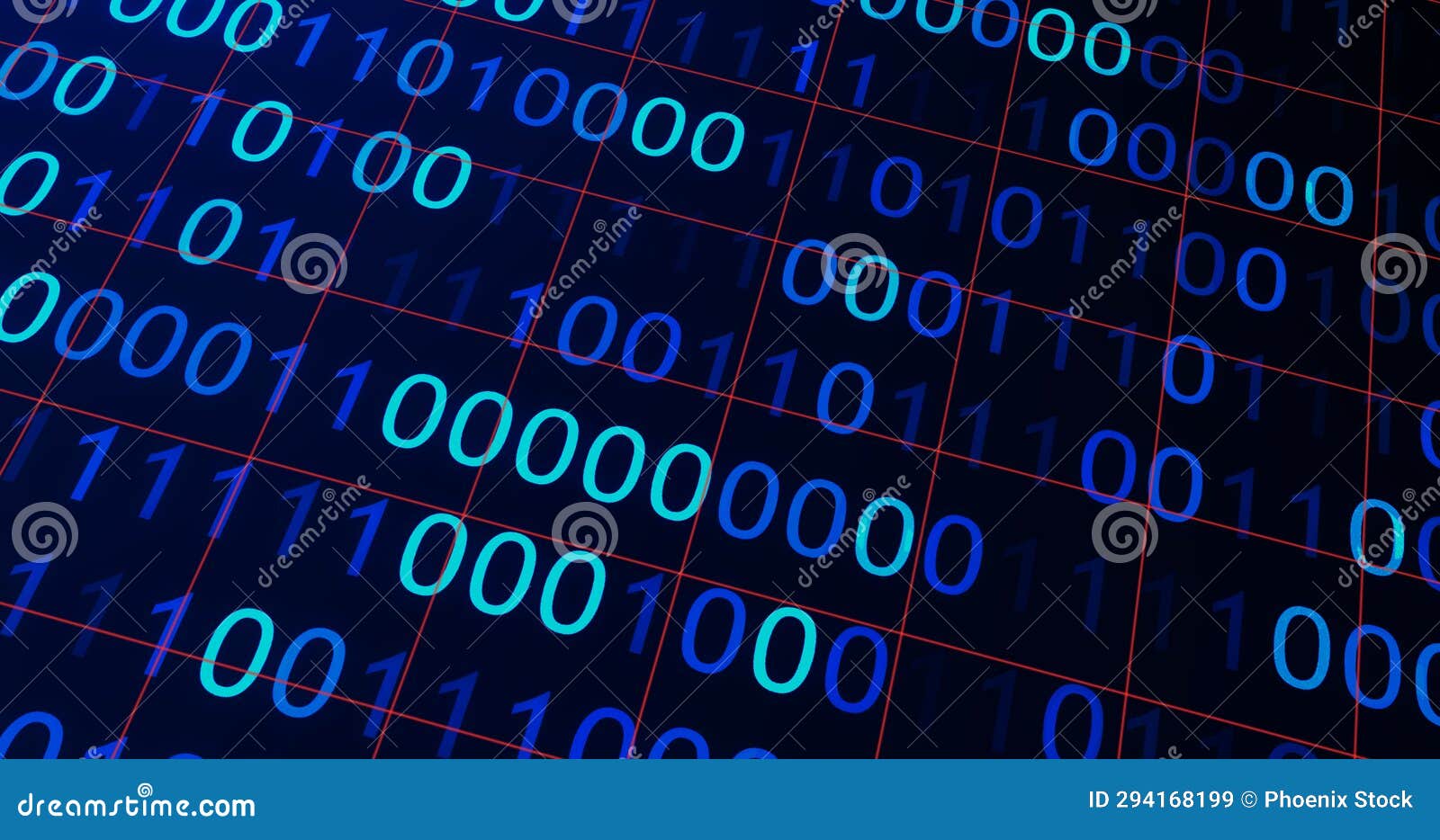 BINARY CODE 3D BG with CAMERA MOVEMENT. Stock Illustration - Illustration of circuit, server ...