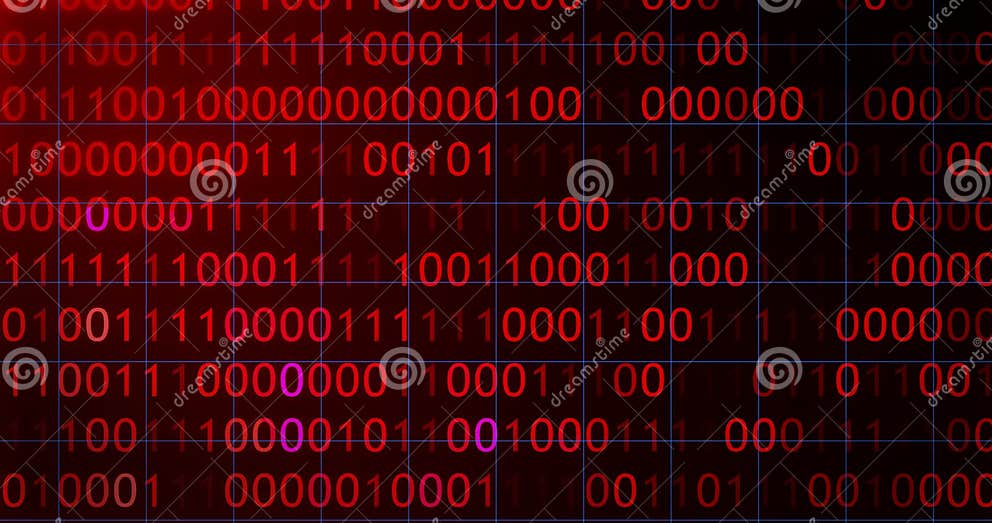 BINARY CODE 3D BG with CAMERA MOVEMENT. Stock Illustration - Illustration of binary, database ...