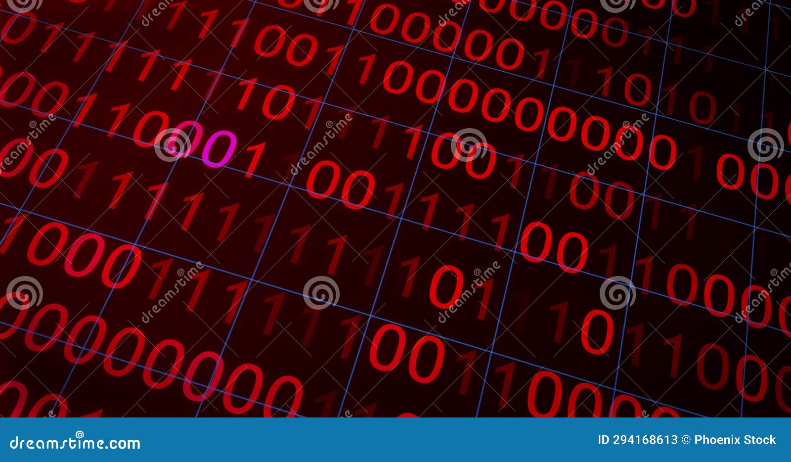 BINARY CODE 3D BG with CAMERA MOVEMENT. Stock Illustration - Illustration of crime, science ...