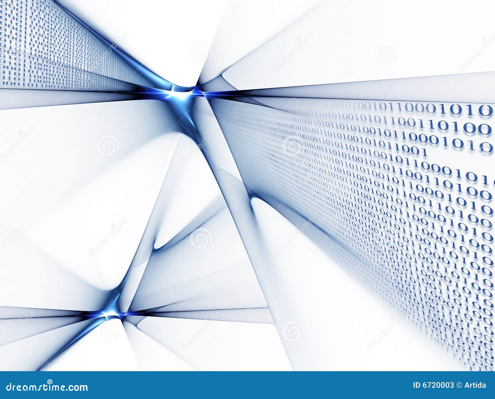 Binary Code Data Flow Stock Illustration Illustration Of Curve 6720003