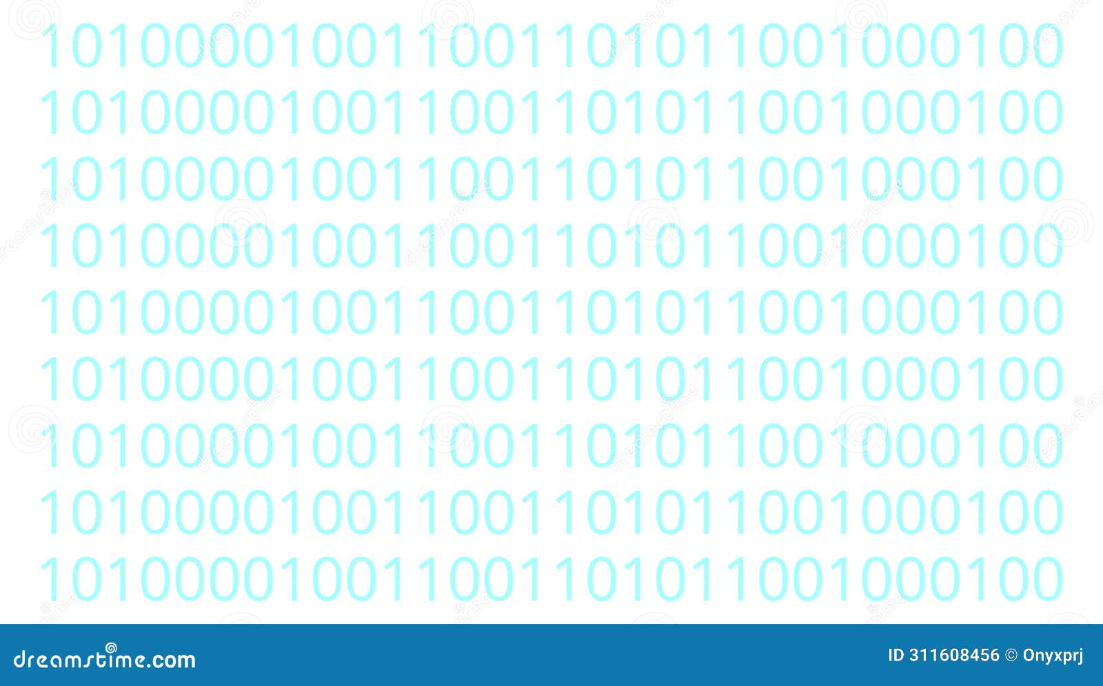 Binary Code. Data Program Stream Stock Illustration - Illustration of ...