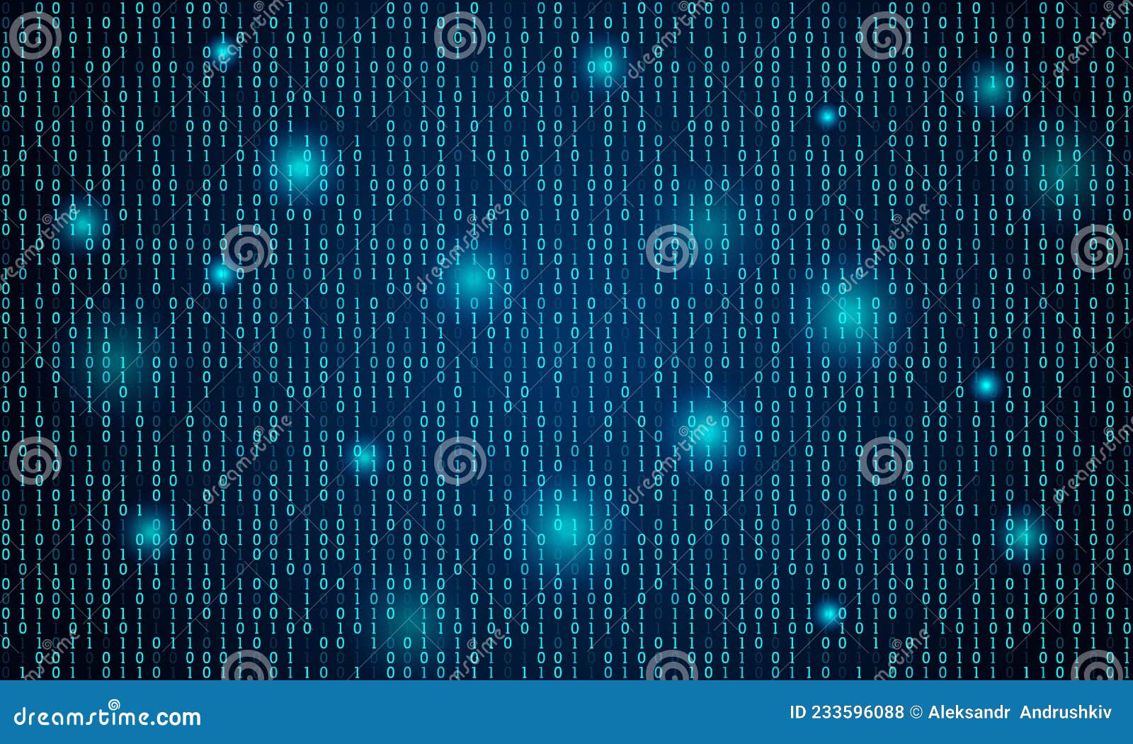 Binary code stock vector. Illustration of random, software - 233596088