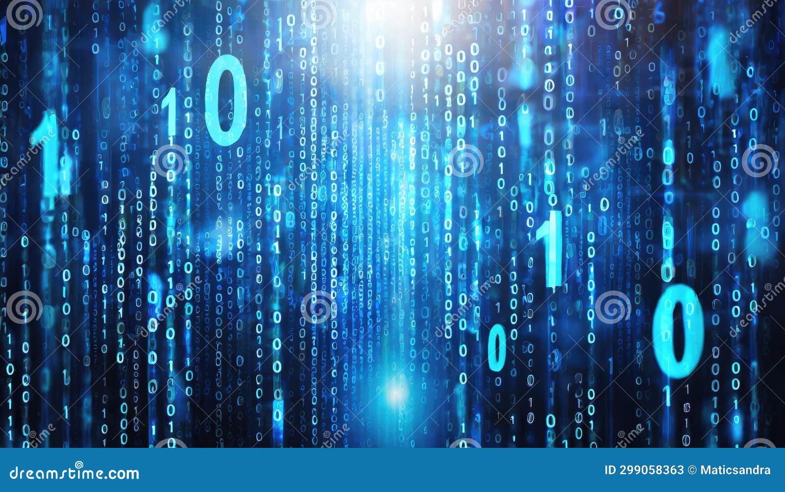 Binary Code In Cyberspace Generated With Ai Stock Image Image Of Programming Coding 299058363