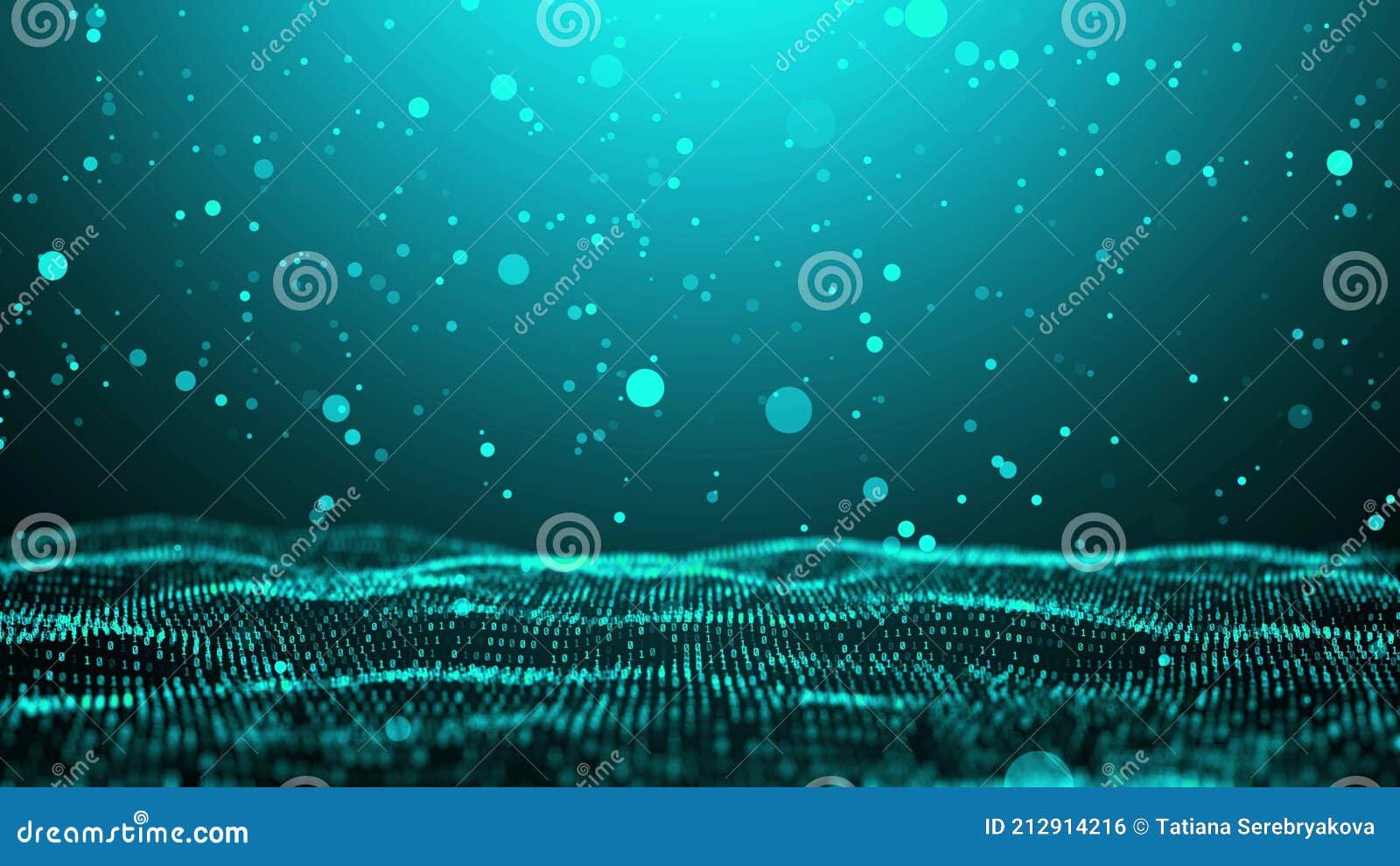 Binary Code Digital Information Technology Background Seamless Loop ...