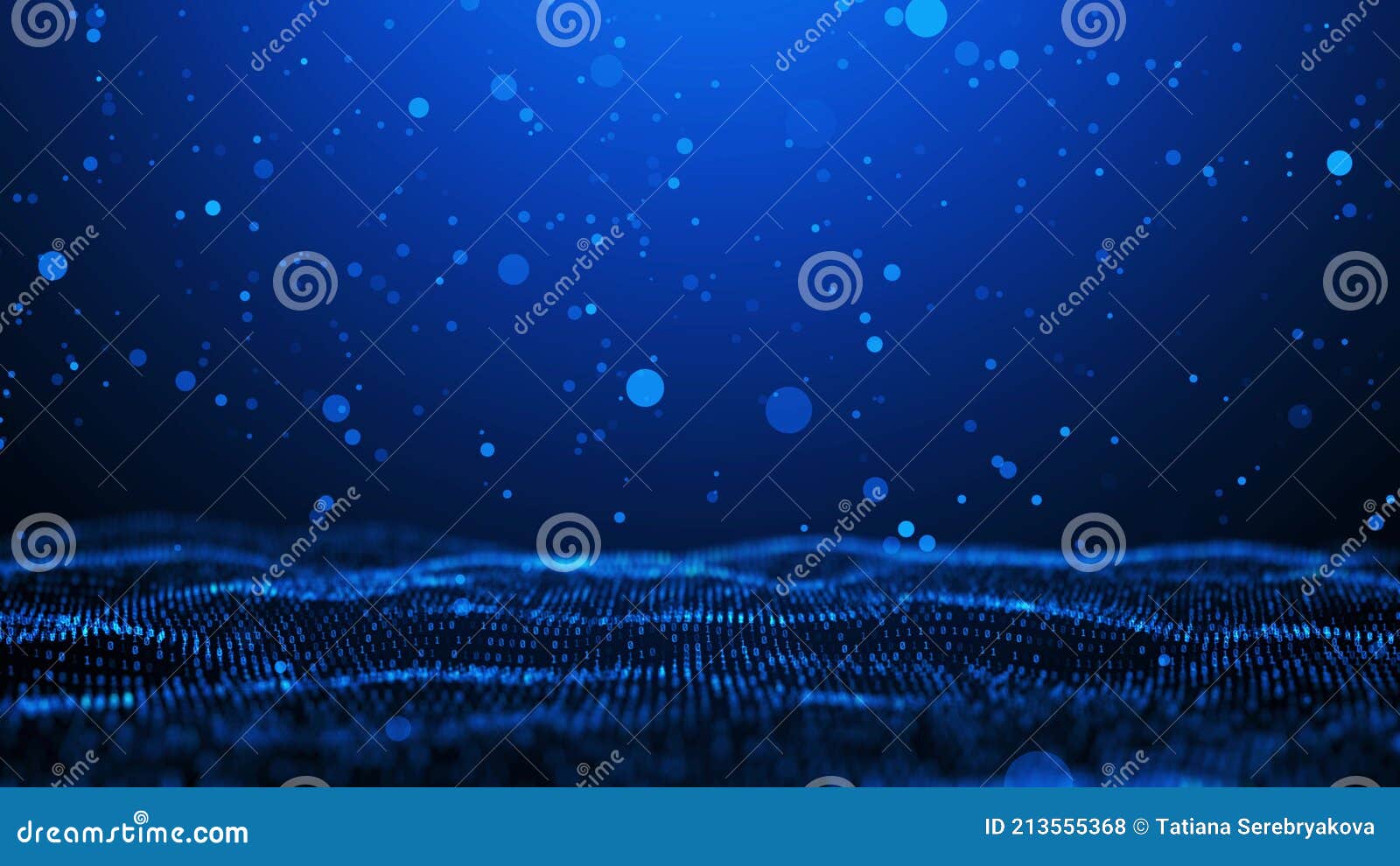 Binary Code Digital Information Technology Background Seamless Loop Computer Generates Graphics