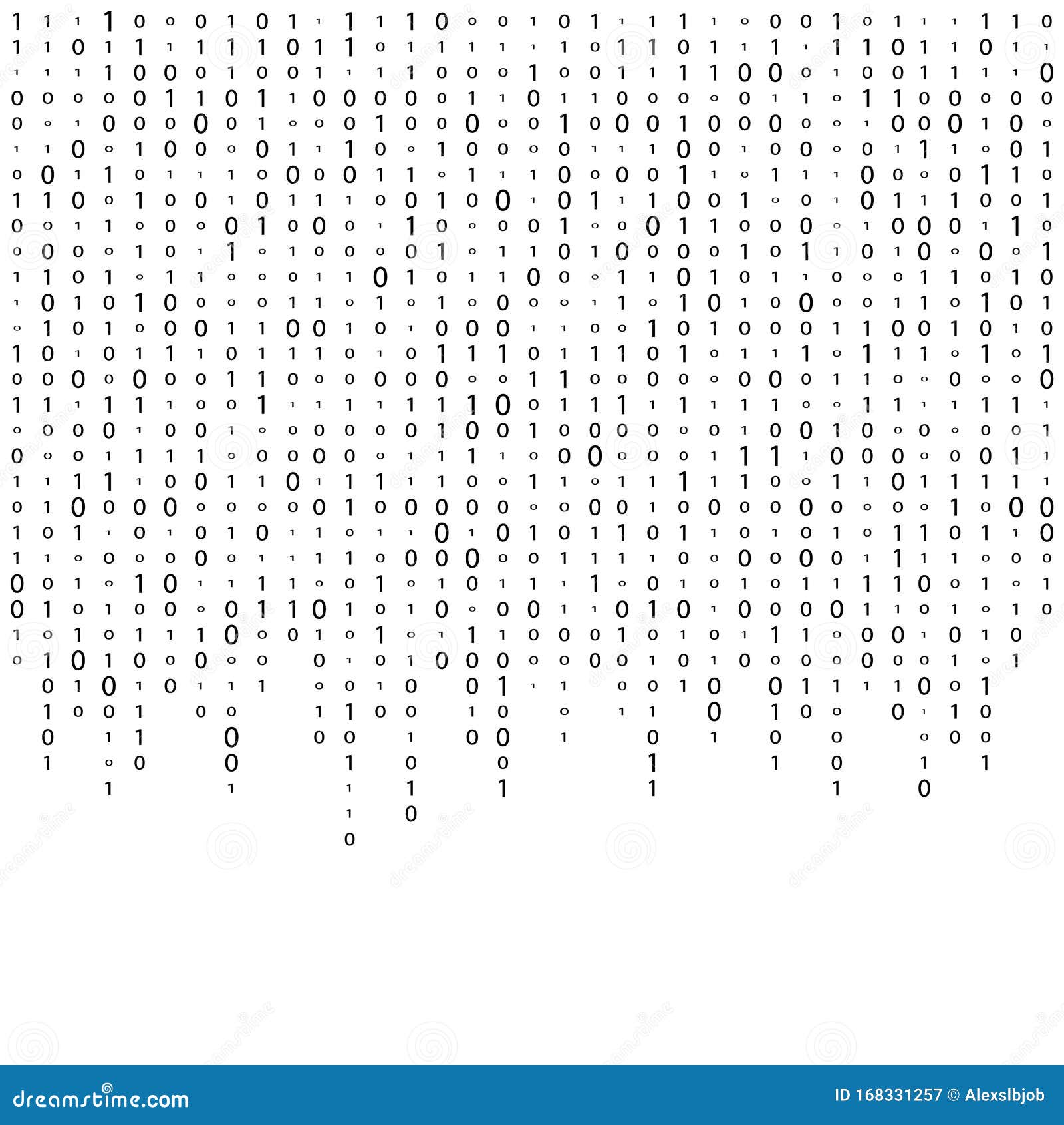 Abstract Matrix Background Binary Computer Code Coding Hacker Concept Vector Background