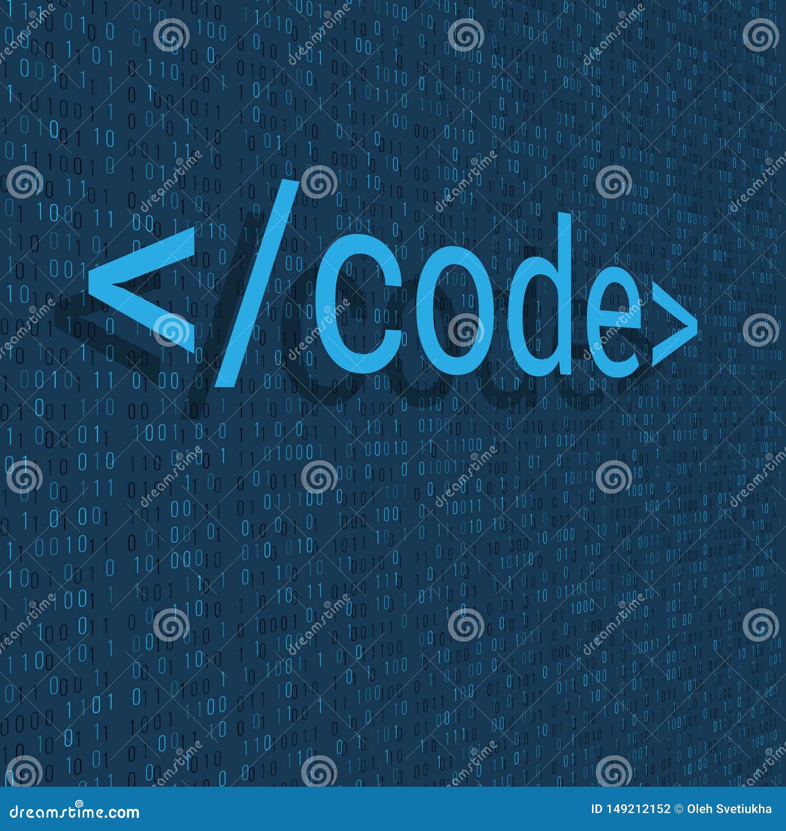 Binary Code Digital Technology Background Computer Data By 0 And 1 Algorithm Binary Data Code