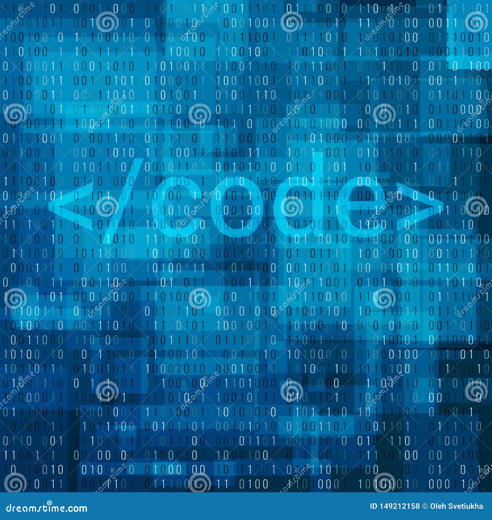 Binary Code Digital Technology Background Computer Data By 0 And 1 Algorithm Binary Data Code