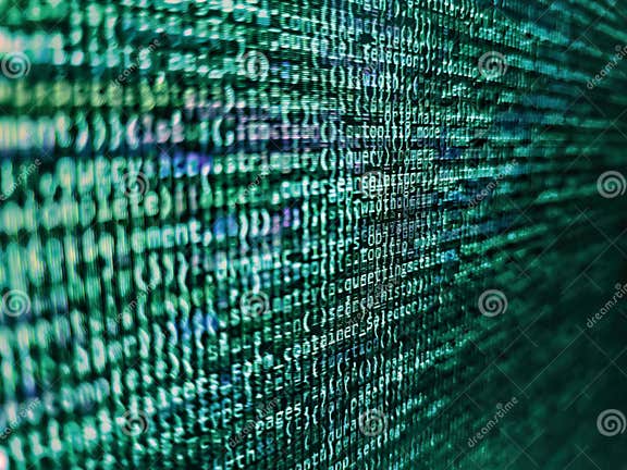 Binary Code Digital Technology Background Digital Technology On Display Developer Working On