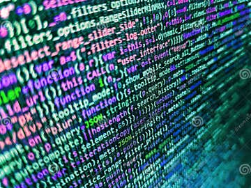 Binary Code Digital Technology Background. Javascript Functions ...