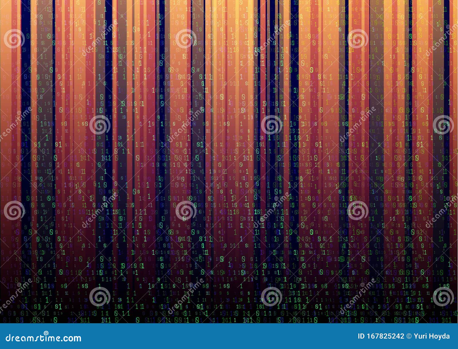 Binary Code Digital Technology Data Sorting From Chaos To System Artificial Intelligence Big