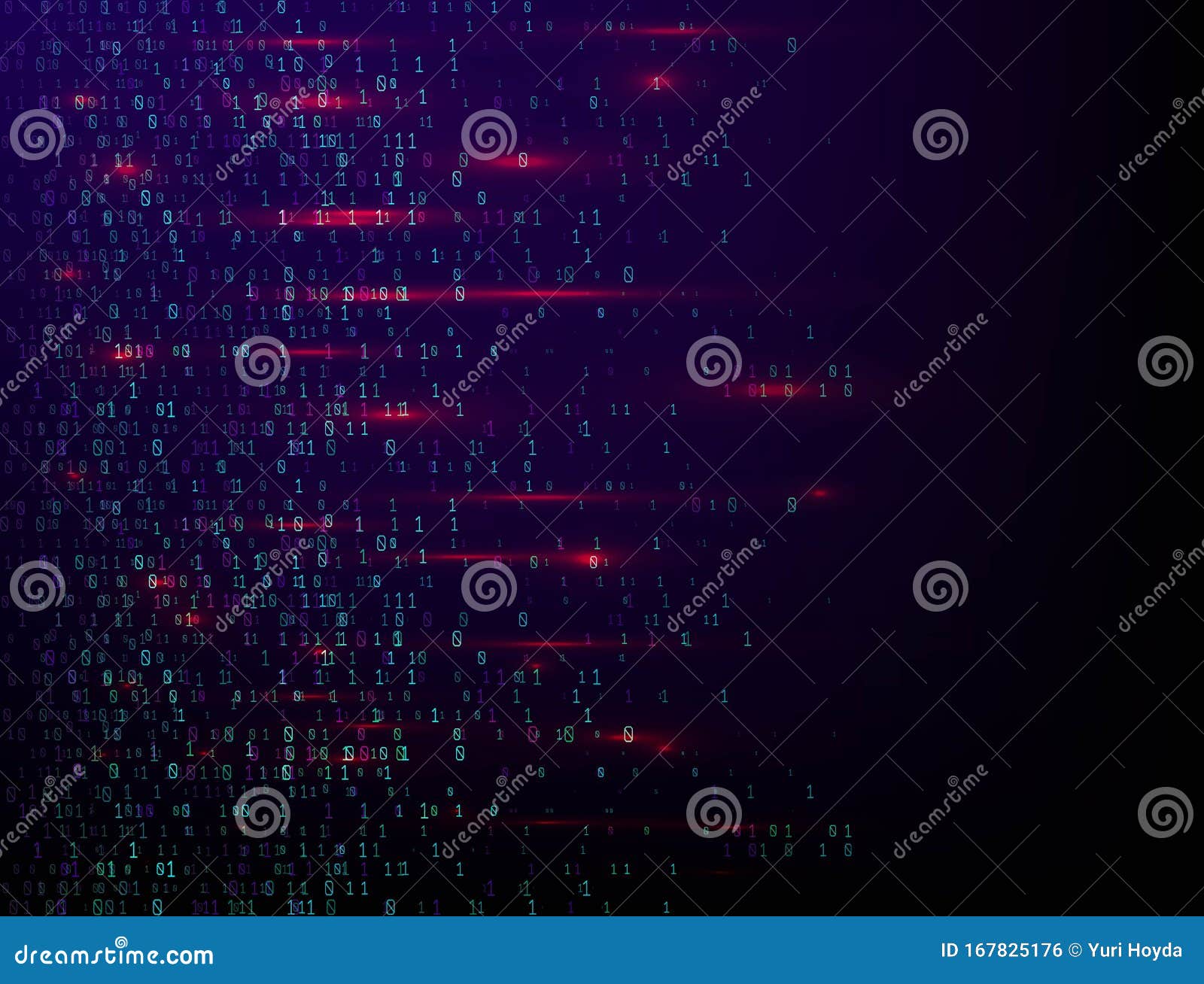 Binary Code Digital Technology. Data Sorting. from Chaos To System ...