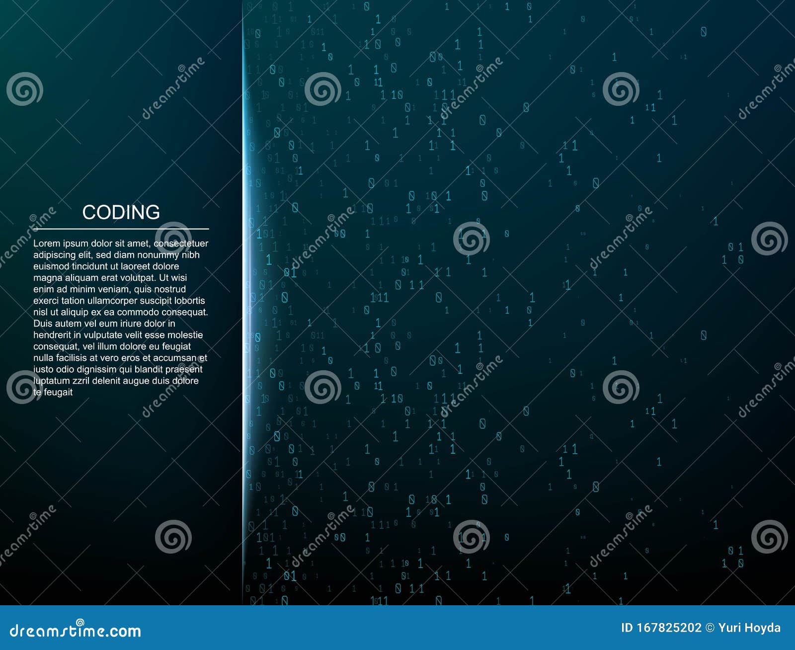 Binary Code Digital Technology. Data Sorting. from Chaos To System ...